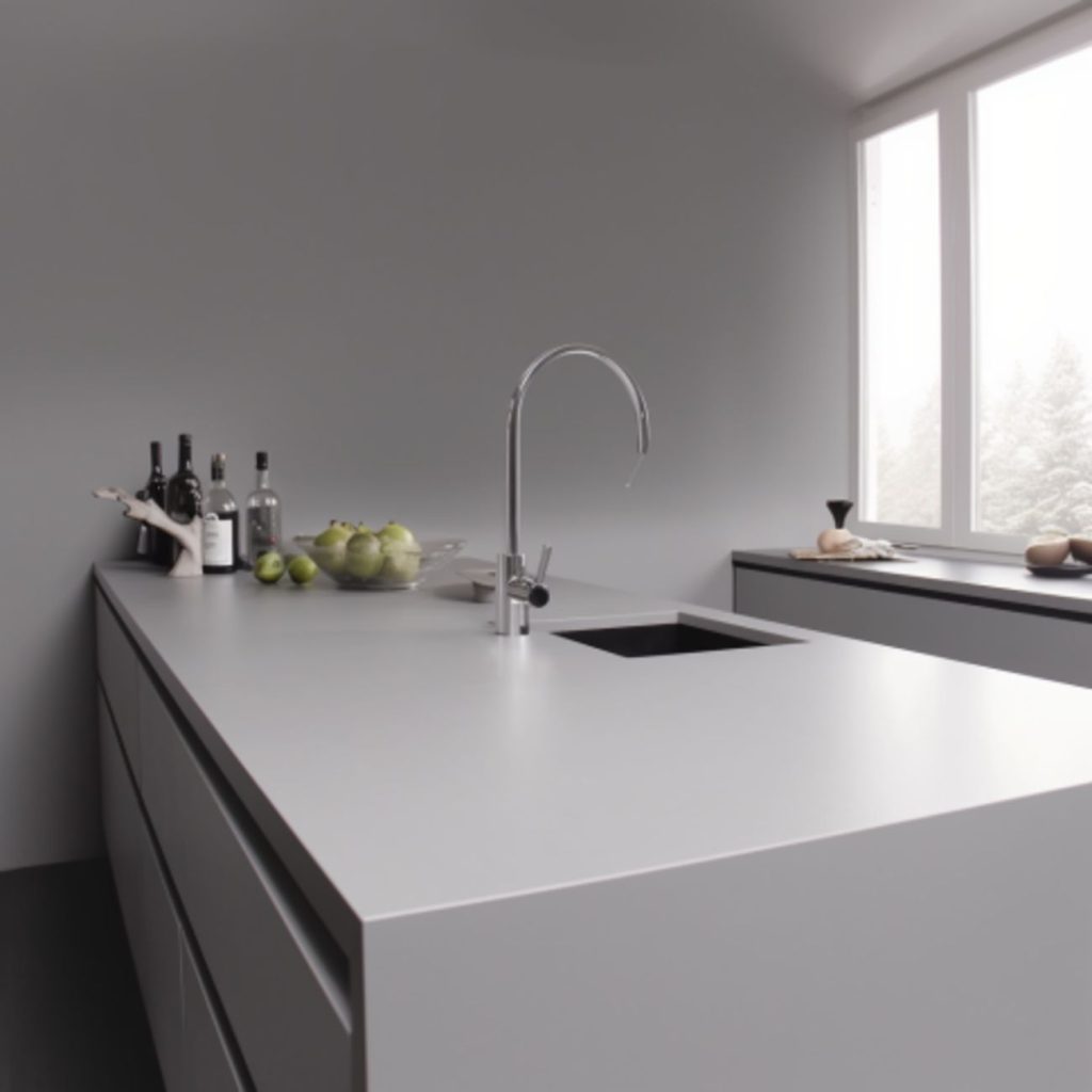 Plan De Travail Pour La Cuisine Corian – “Mojave” - MEILLEUR PLAN CUISINE