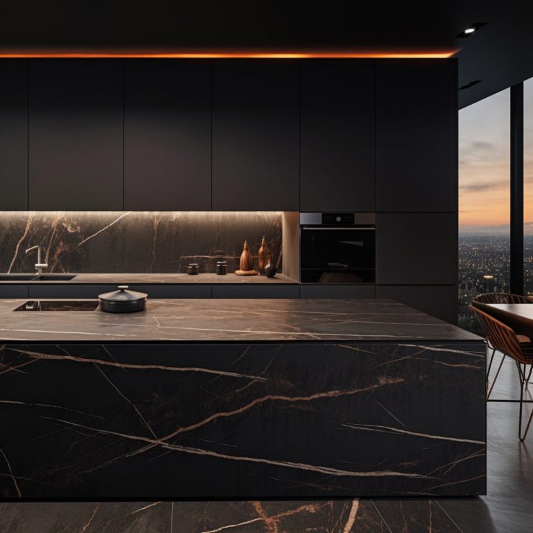 Ilot central de cuisine — « Brass relish » | Meilleur Plan cuisine