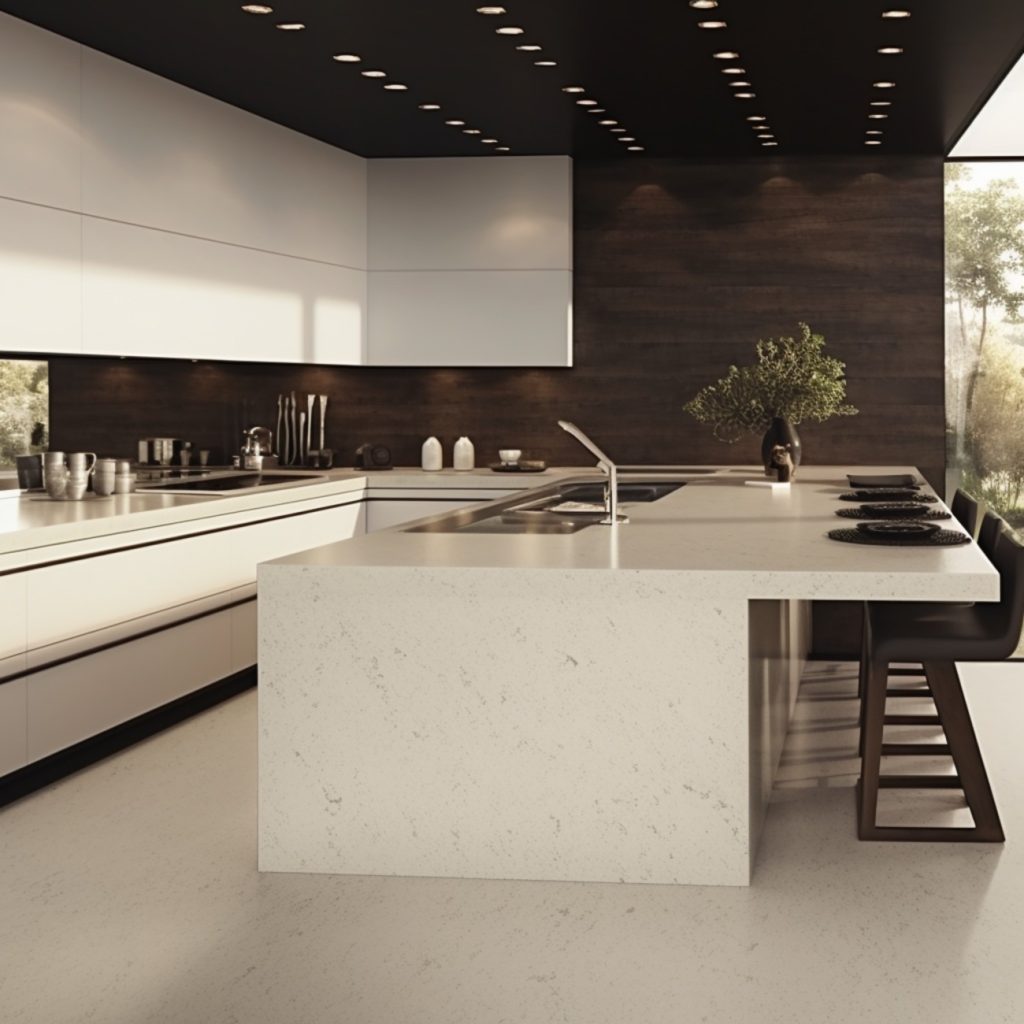 Ilot central de cuisine — "Lime delight" - MEILLEUR PLAN CUISINE