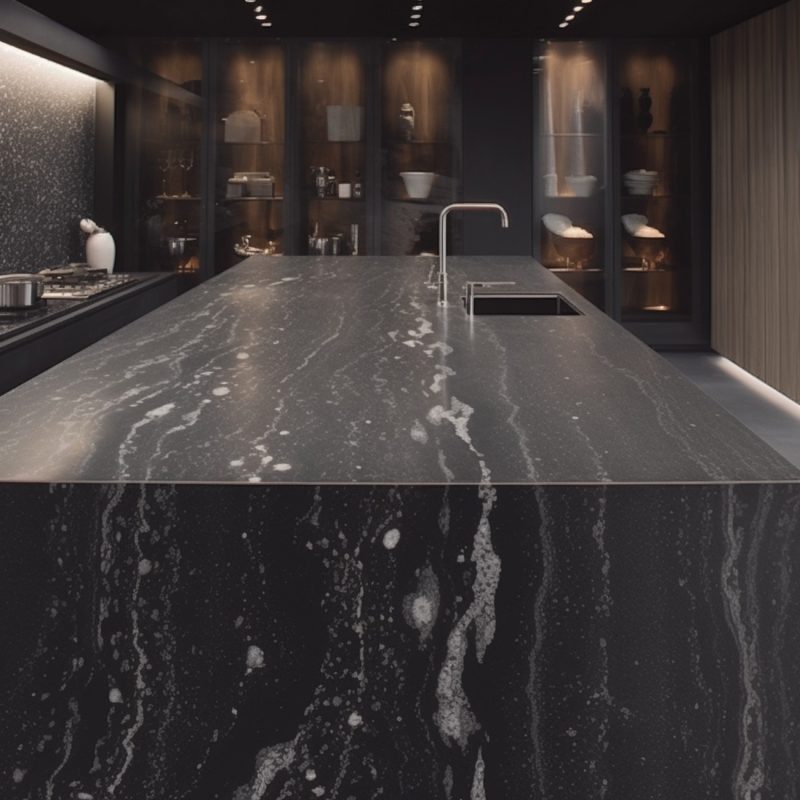 Ilot Central Cuisine En Corian – « Cosmos Premium » | Meilleur Plan cuisine