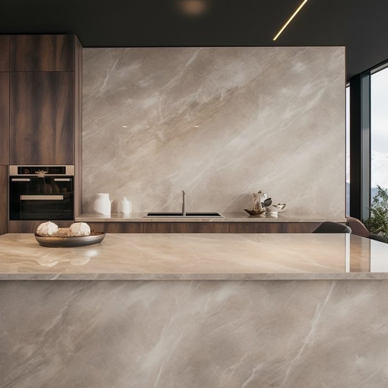 Ilot central de Cuisine Dekton « Arga » | Meilleur Plan cuisine